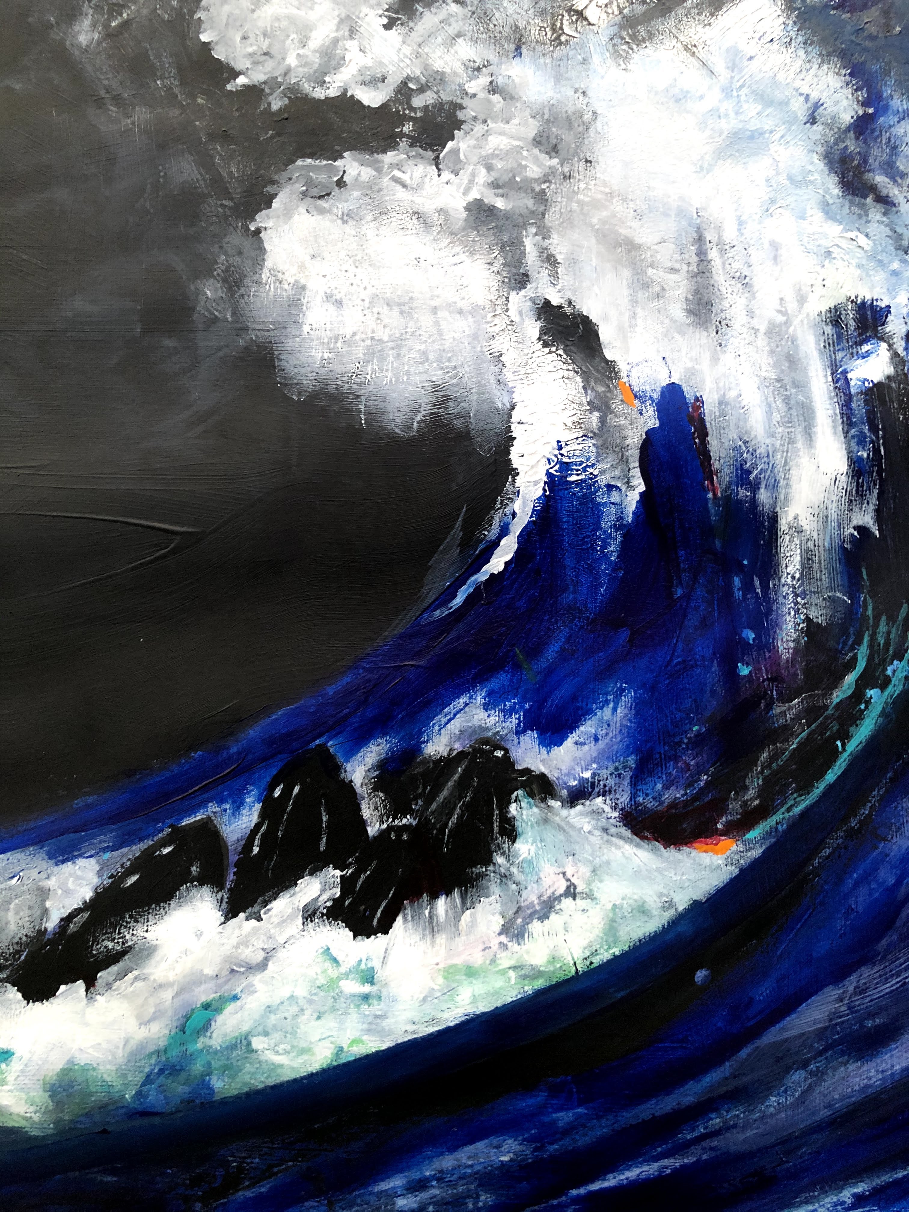 Final assignment for the Drawing module – in paint! – Strayfish Arts